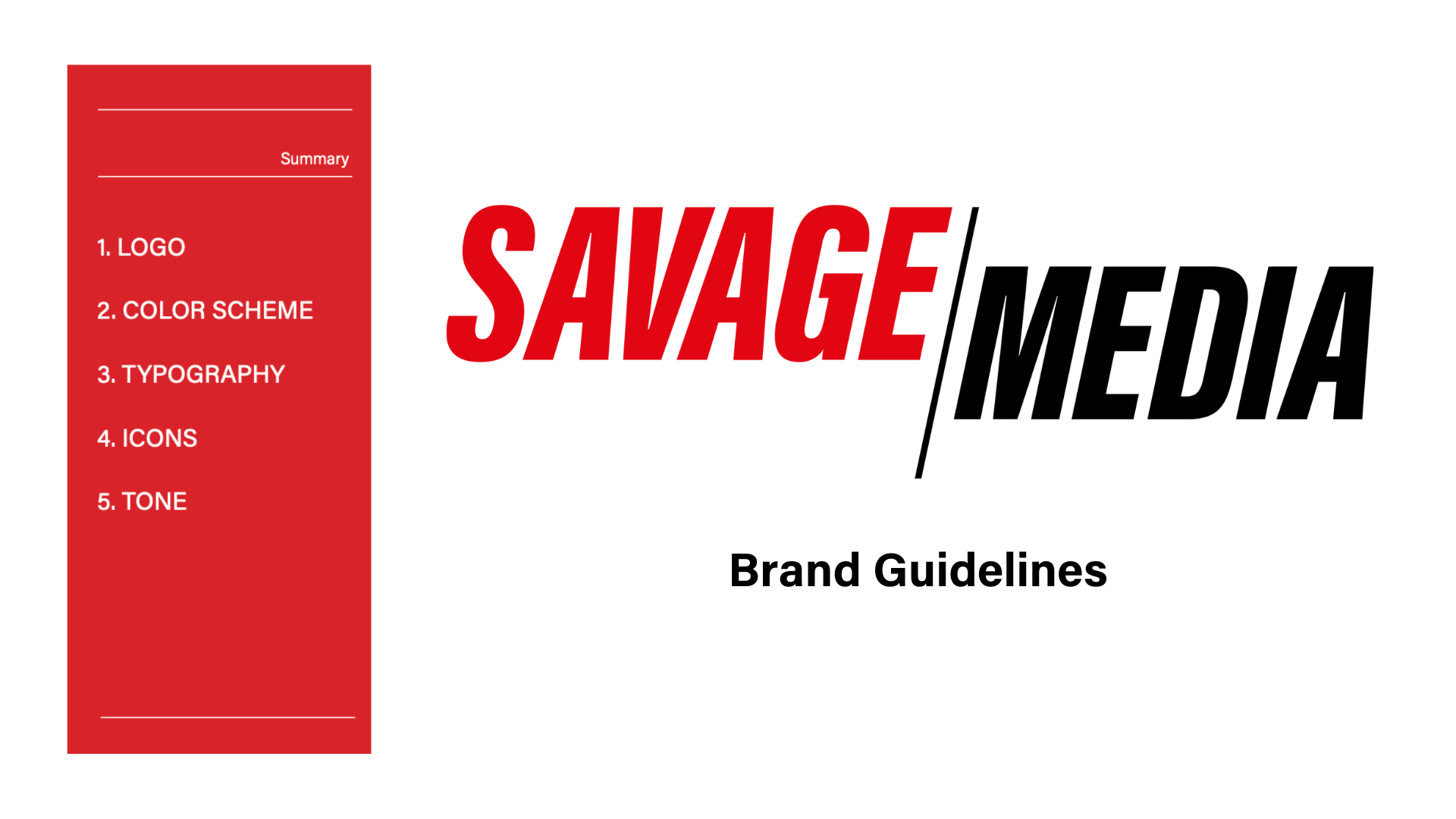 Savage Media logos and brand guidelines